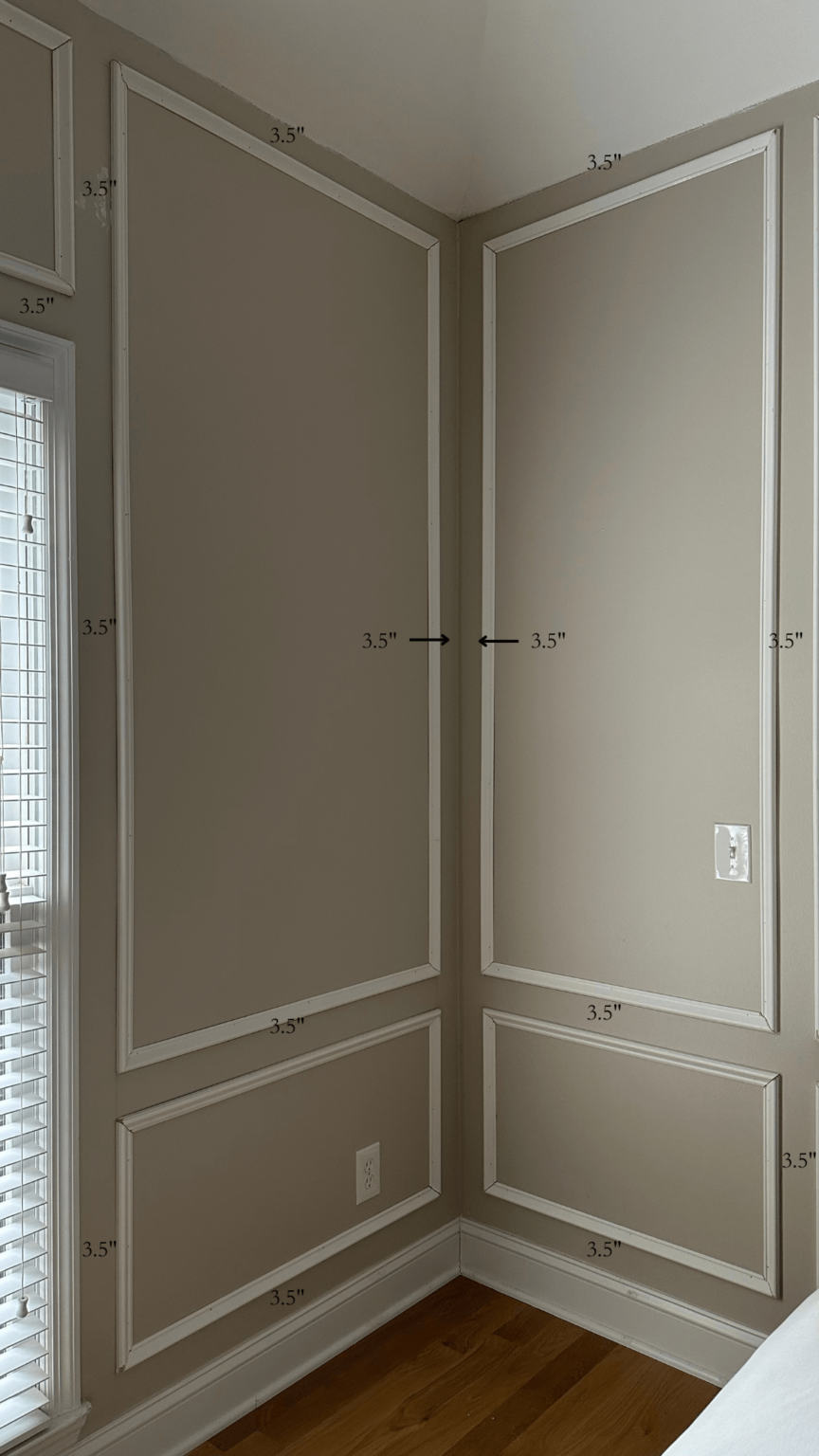 How I Designed Custom Trim In My Primary Bedroom - allisonskiff.com